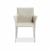 Markie Leather Dining Chair - Mecox Gardens