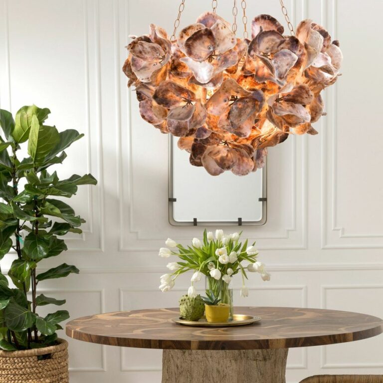 Floret Oyster Shell Chandelier - Mecox Gardens