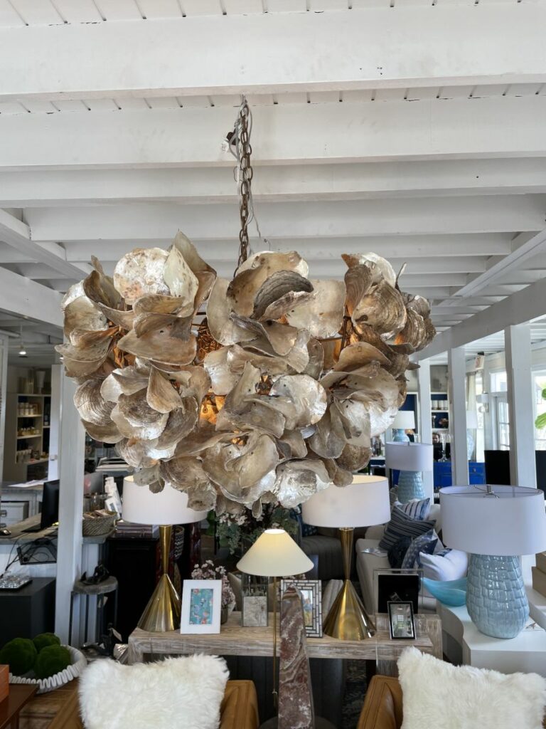 Floret Oyster Shell Chandelier - Mecox Gardens