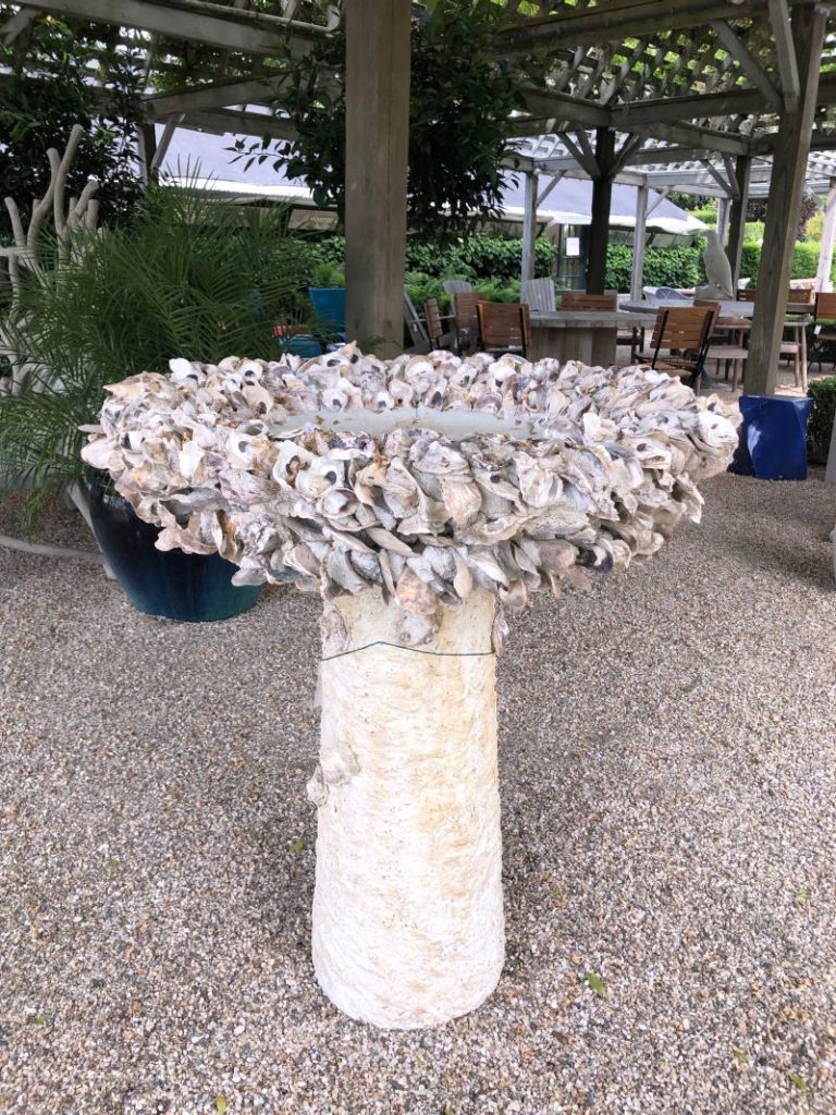 Oyster Shell Birdbath - Mecox Gardens