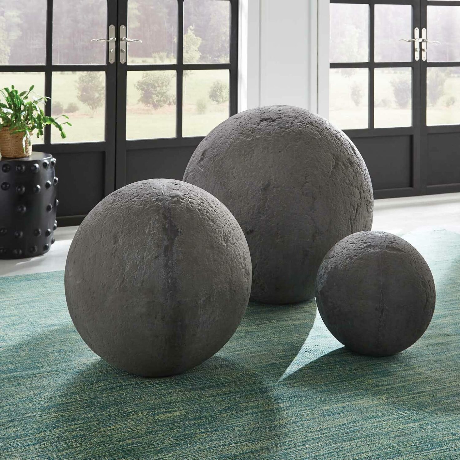 Oversized Concrete Balls - Mecox Gardens