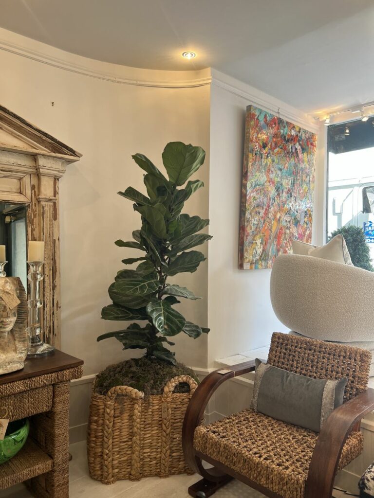 Large Rectangular Rush Basket - Mecox Gardens