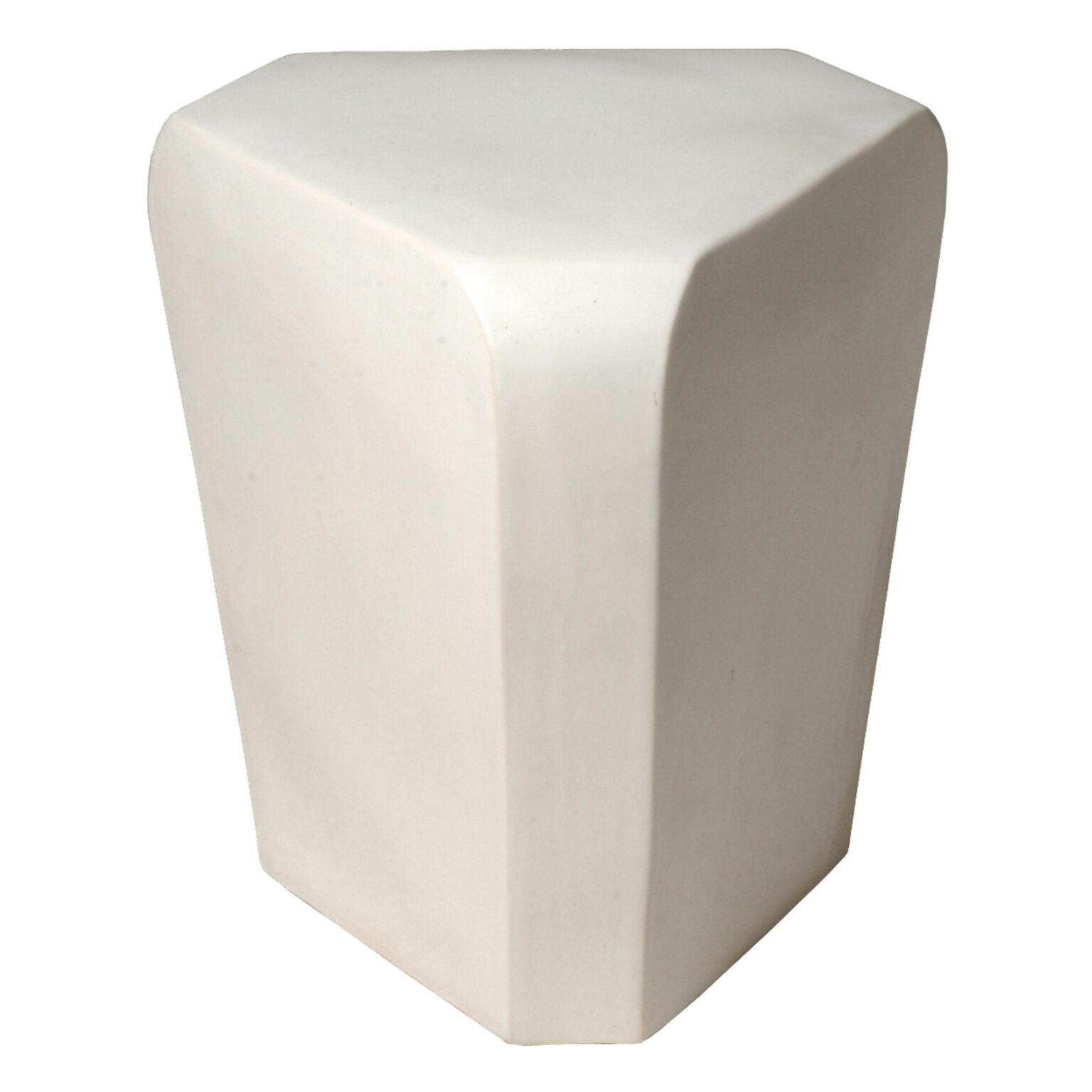 Round Blue and White Pillar Stool - Mecox Gardens