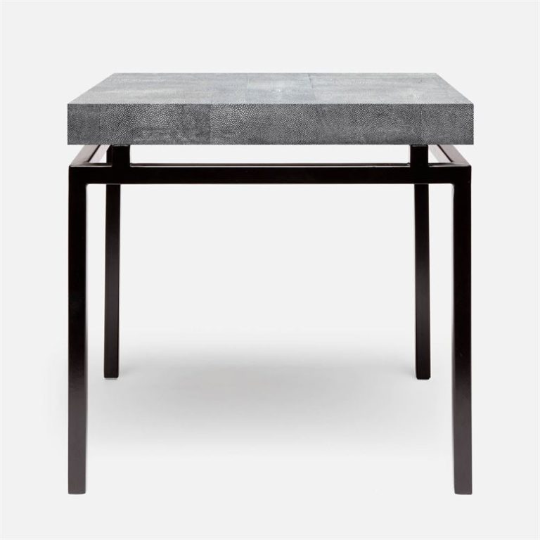 Benjie Mod Faux Shagreen Side Table - Mecox Gardens