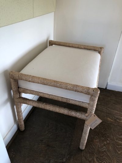 Abaca Rope Ottoman - Mecox Gardens