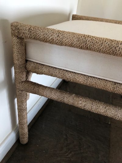 Abaca Rope Ottoman - Mecox Gardens