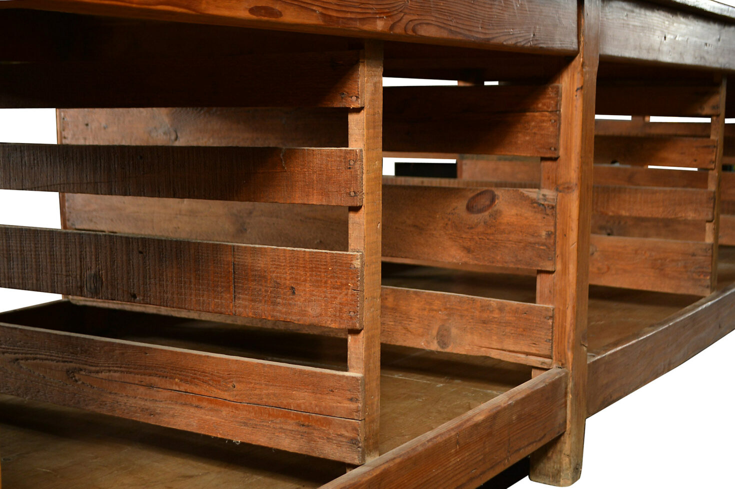 Antique Factory Work Table - Mecox Gardens