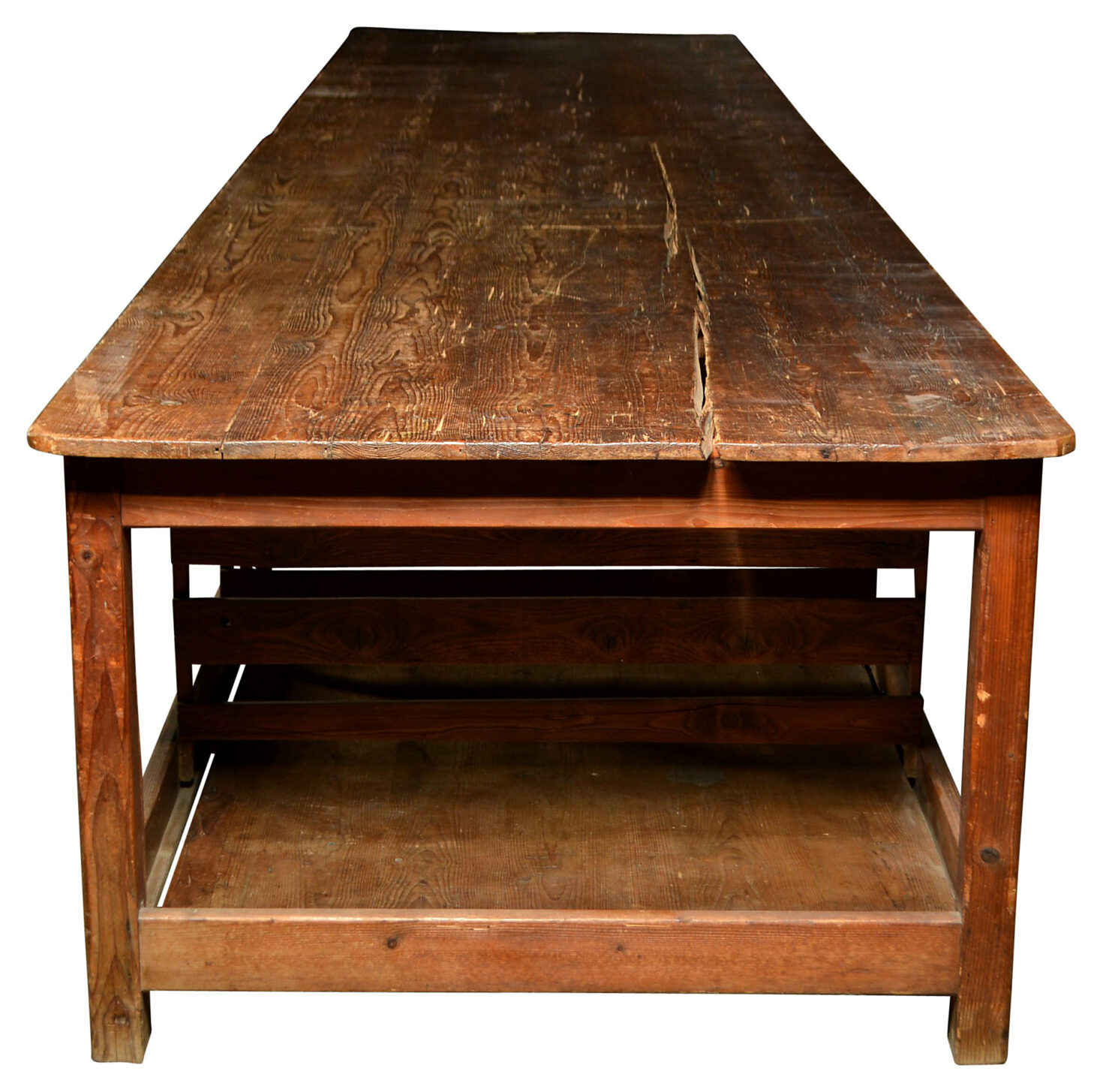 Antique Factory Work Table - Mecox Gardens