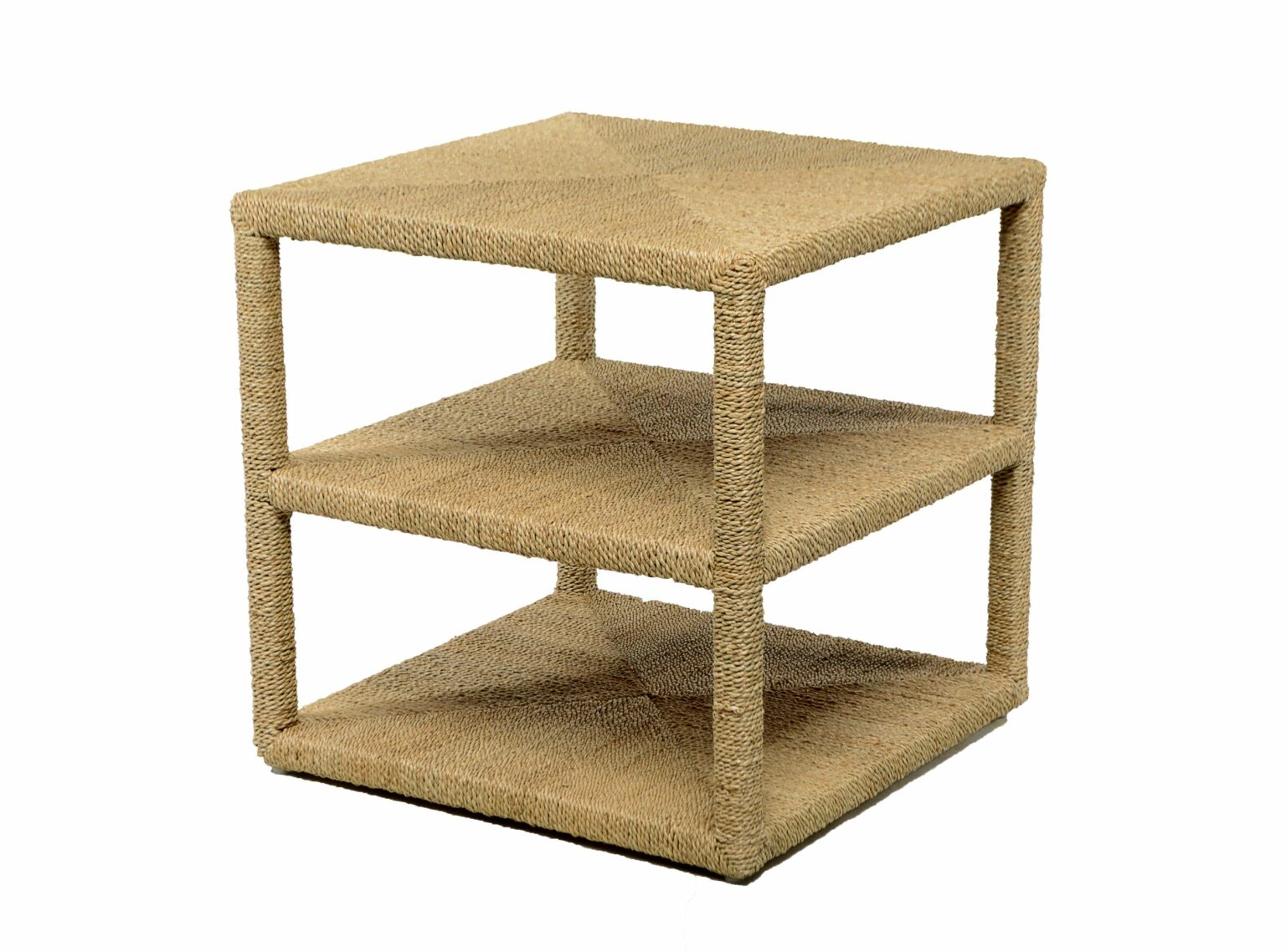 Tucker Three Tier Rope Side Table - Mecox Gardens