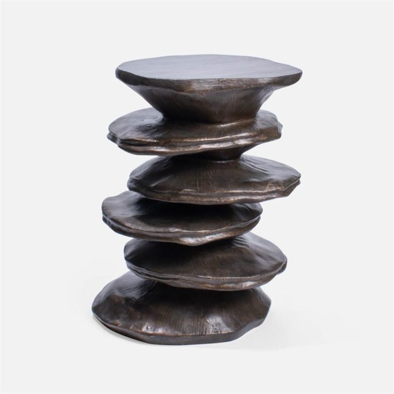 Stacked Resin Side Table - Mecox Gardens