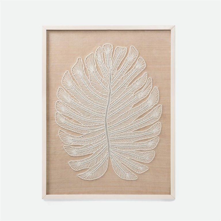 Abaca Tropical Leaf Wall Decor - Mecox Gardens