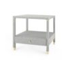 Single Drawer Grasscloth Side Table - Mecox Gardens