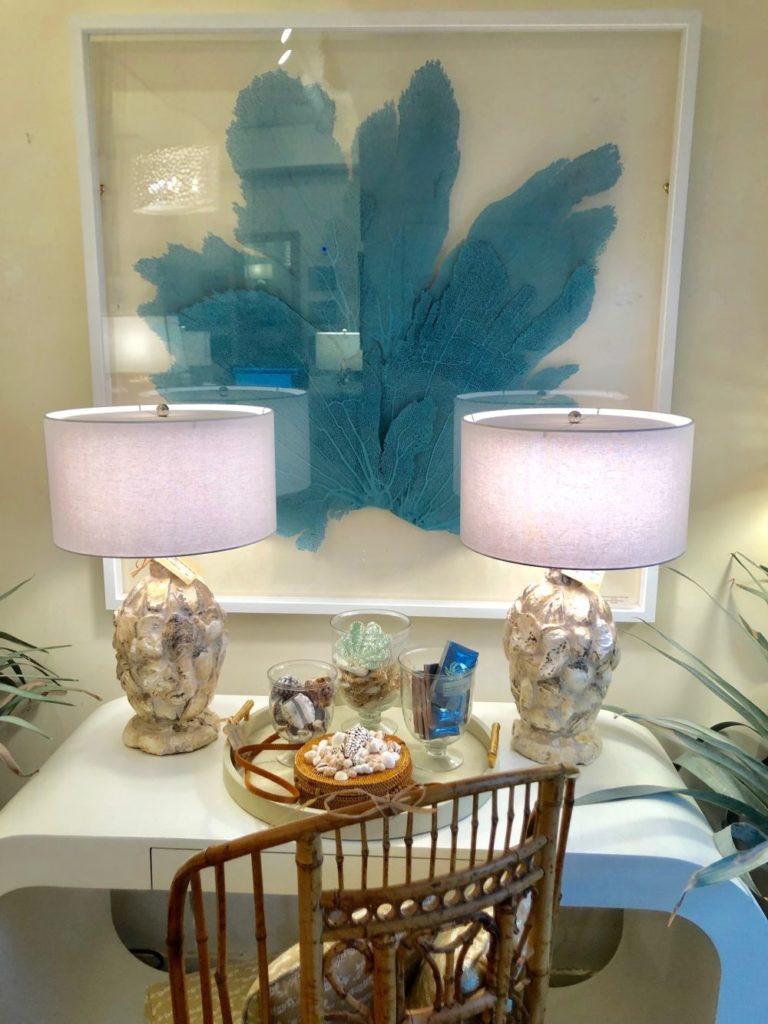Oyster Shell Table Lamps - Mecox Gardens