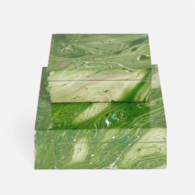 Resin Swirl Boxes - Mecox Gardens