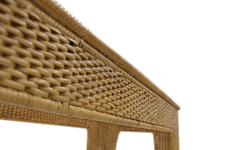 Saranac Woven Rattan Console - Mecox Gardens