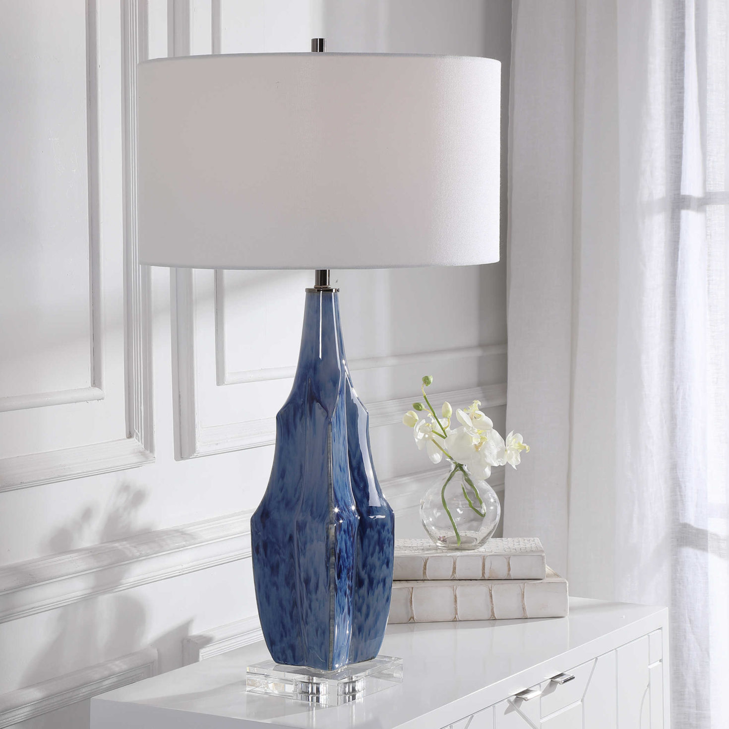 Ever Indigo Blue Table Lamp - Mecox Gardens