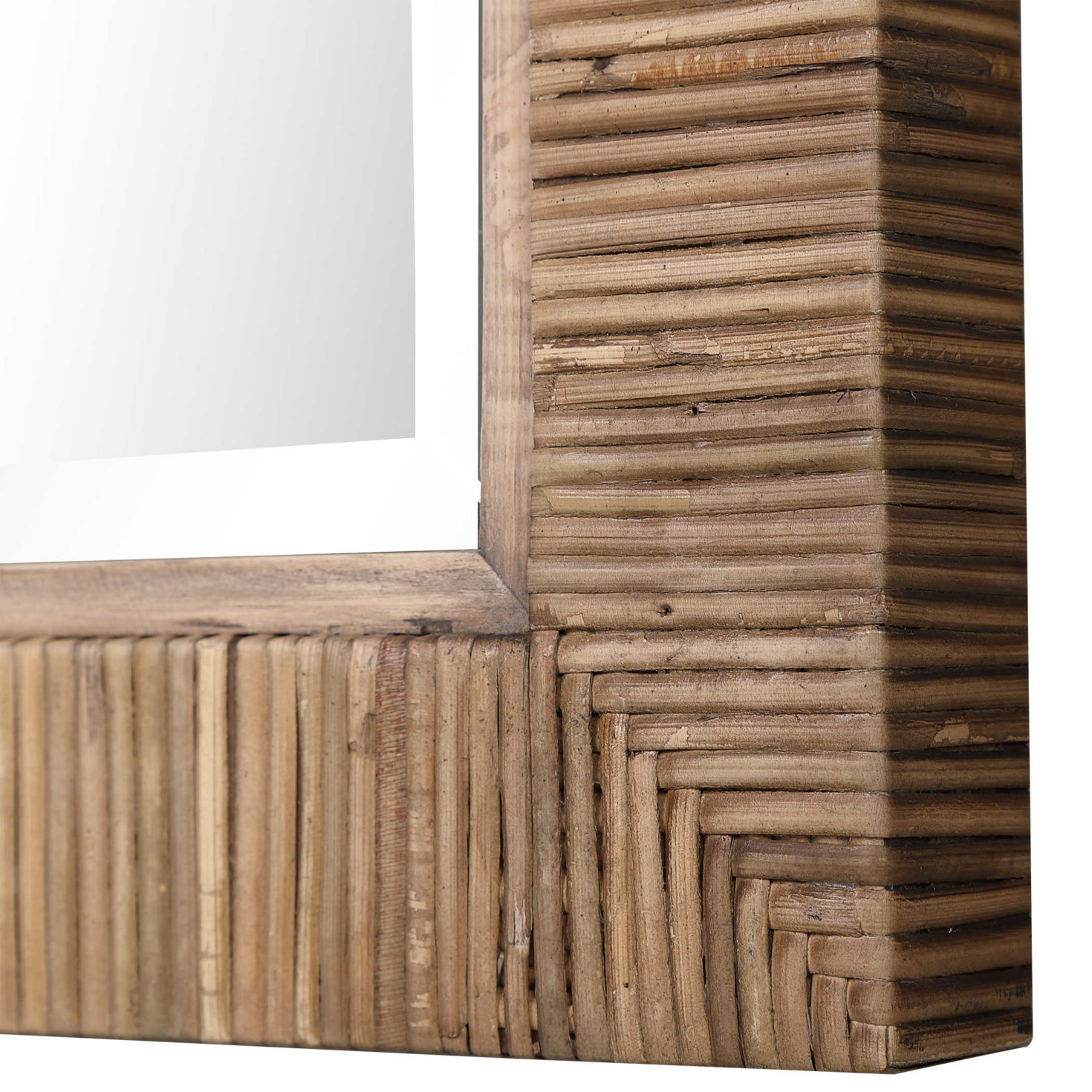 Wrapped Rattan Rectangular Mirror - Mecox Gardens