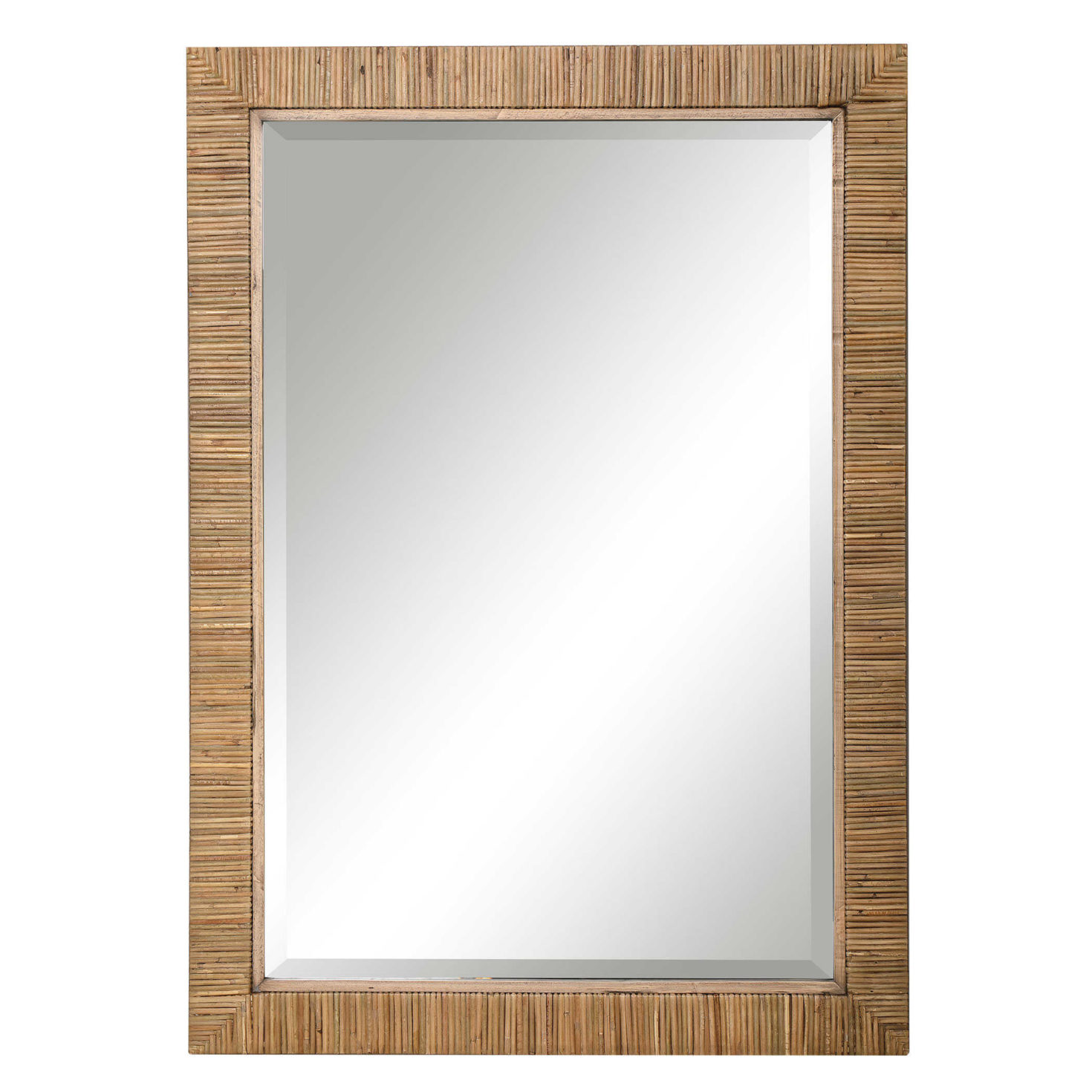 Wrapped Rattan Rectangular Mirror - Mecox Gardens