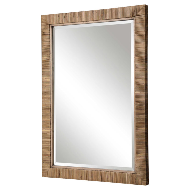 Wrapped Rattan Rectangular Mirror - Mecox Gardens