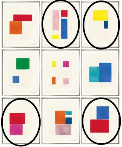 Modern Palette of Colour Reproduction Prints - Mecox Gardens