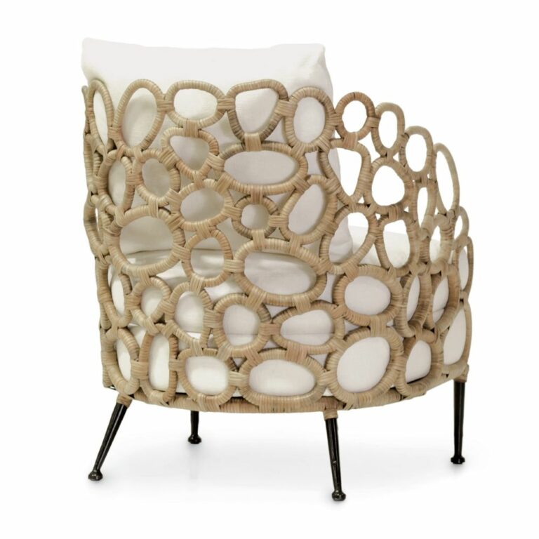Abstract Rattan Lounge Chair - Mecox Gardens