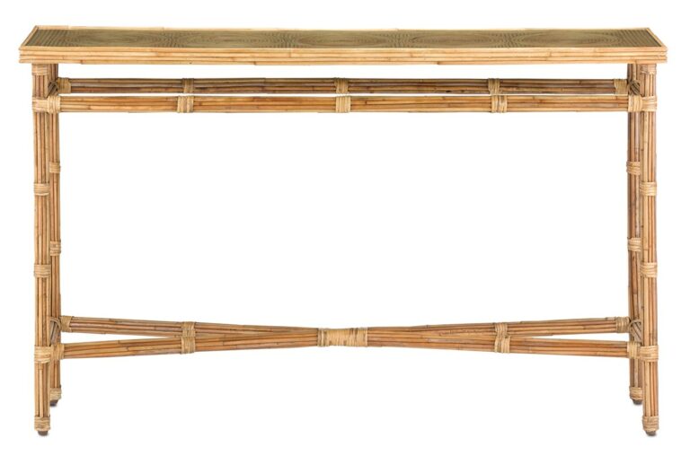 Natural Rattan Console Table - Mecox Gardens