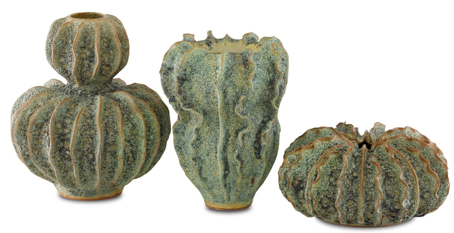 Green Ceramic Double Gourd - Mecox Gardens