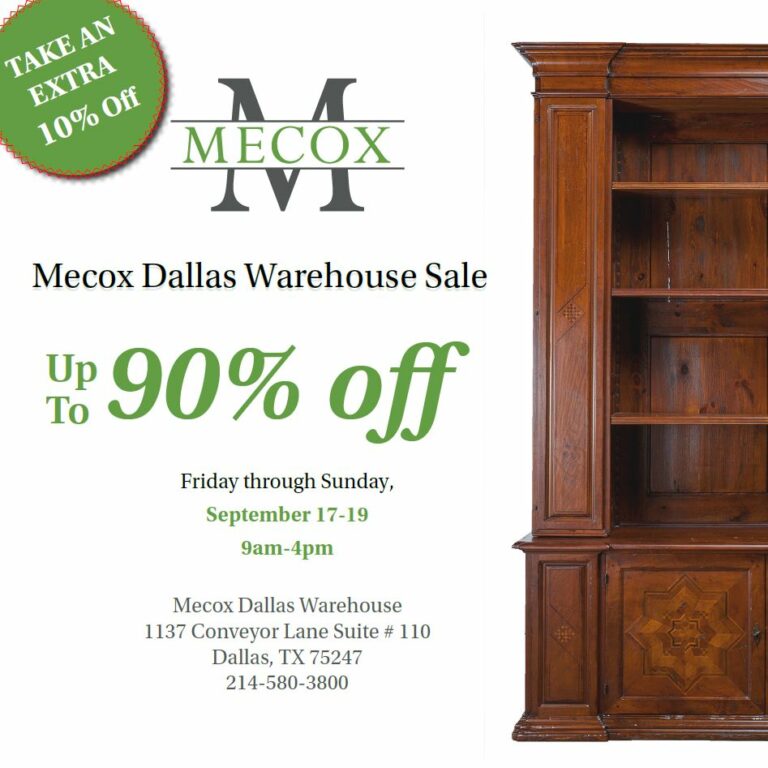 Mecox Dallas Warehouse Sale - Mecox Gardens