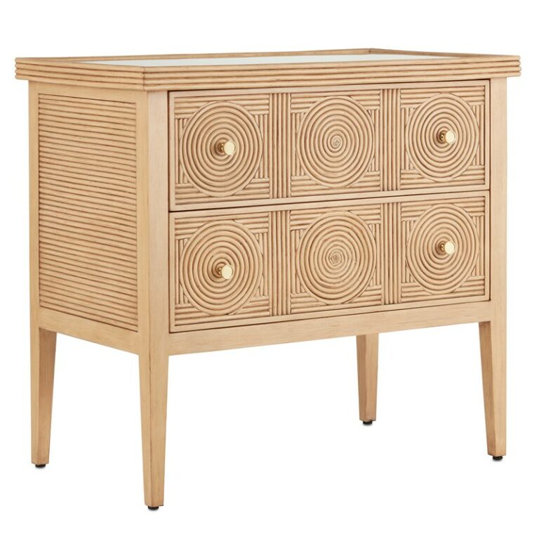 Natural Rattan Geometric Dresser - Mecox Gardens
