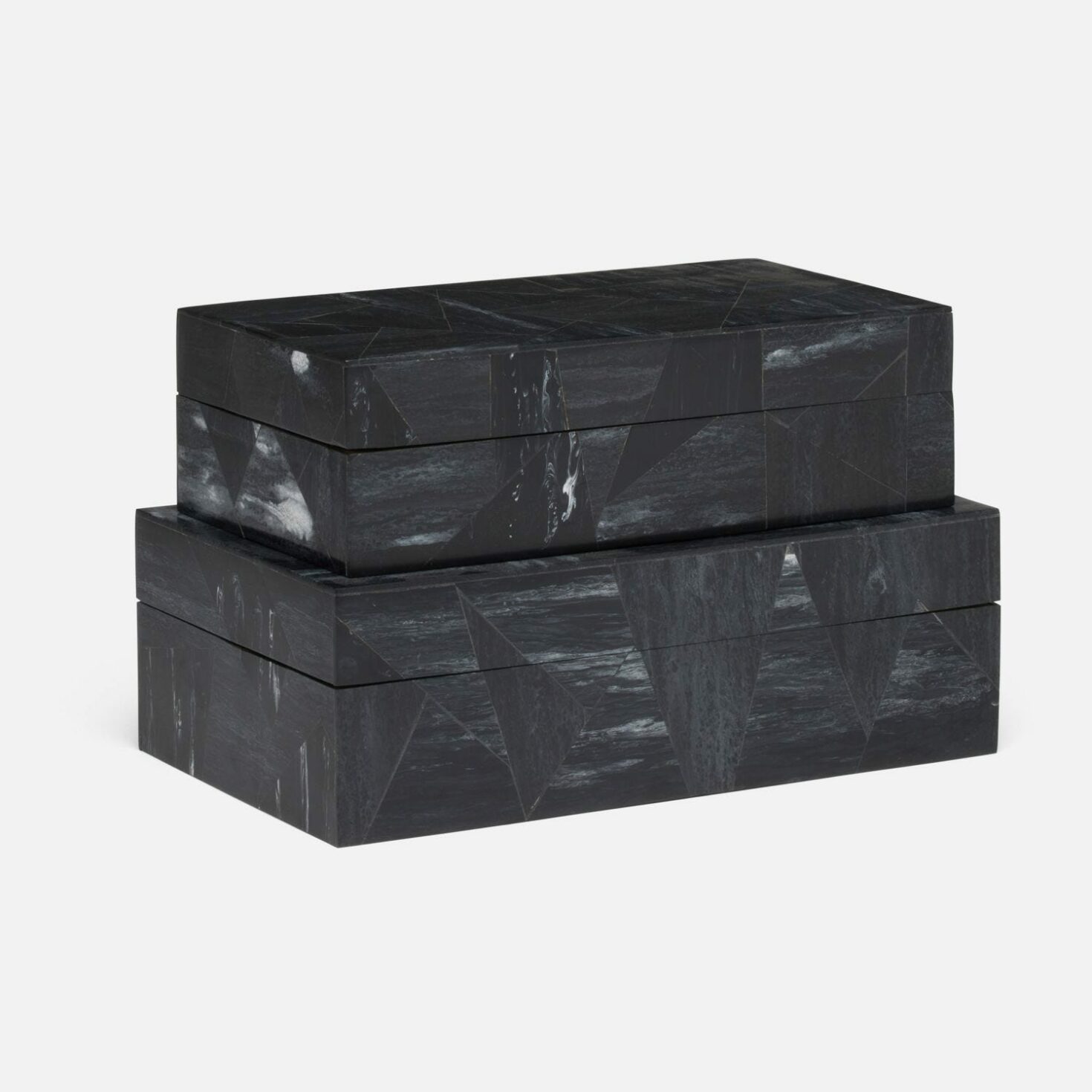 Marbled Resin Boxes - Mecox Gardens