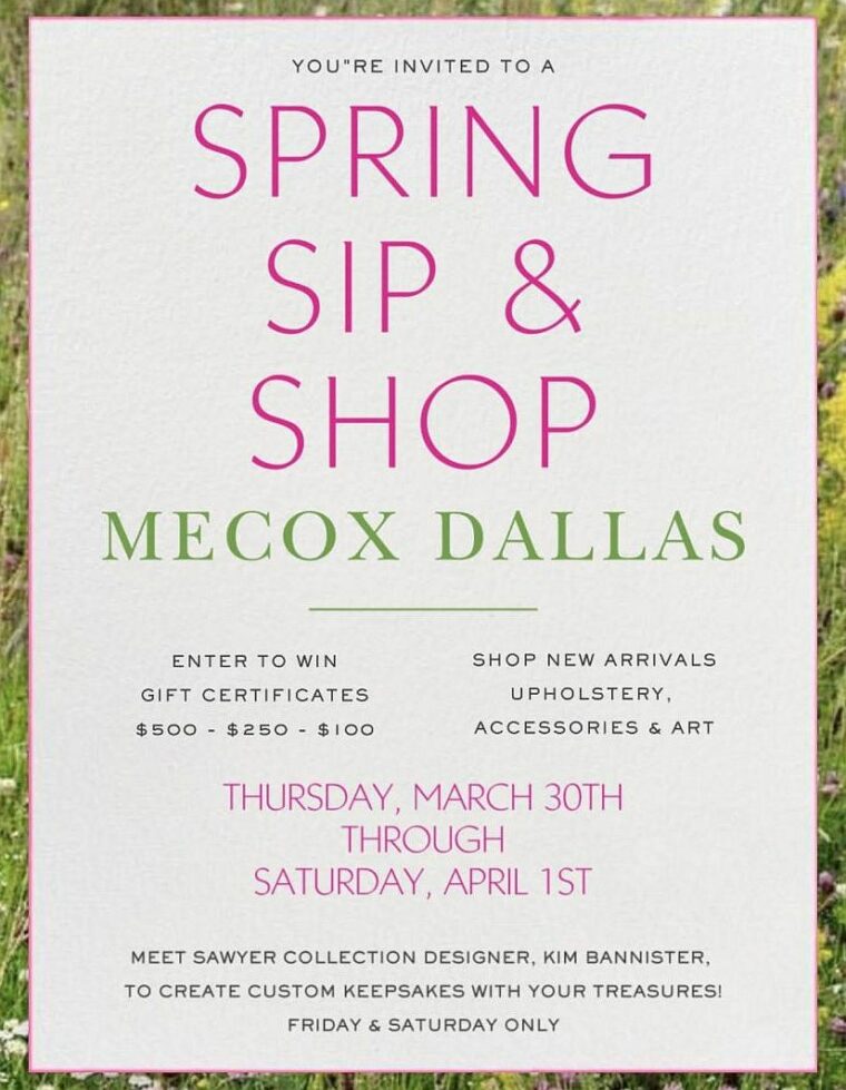 Spring Sip and Shop at Mecox Dallas - Mecox Gardens