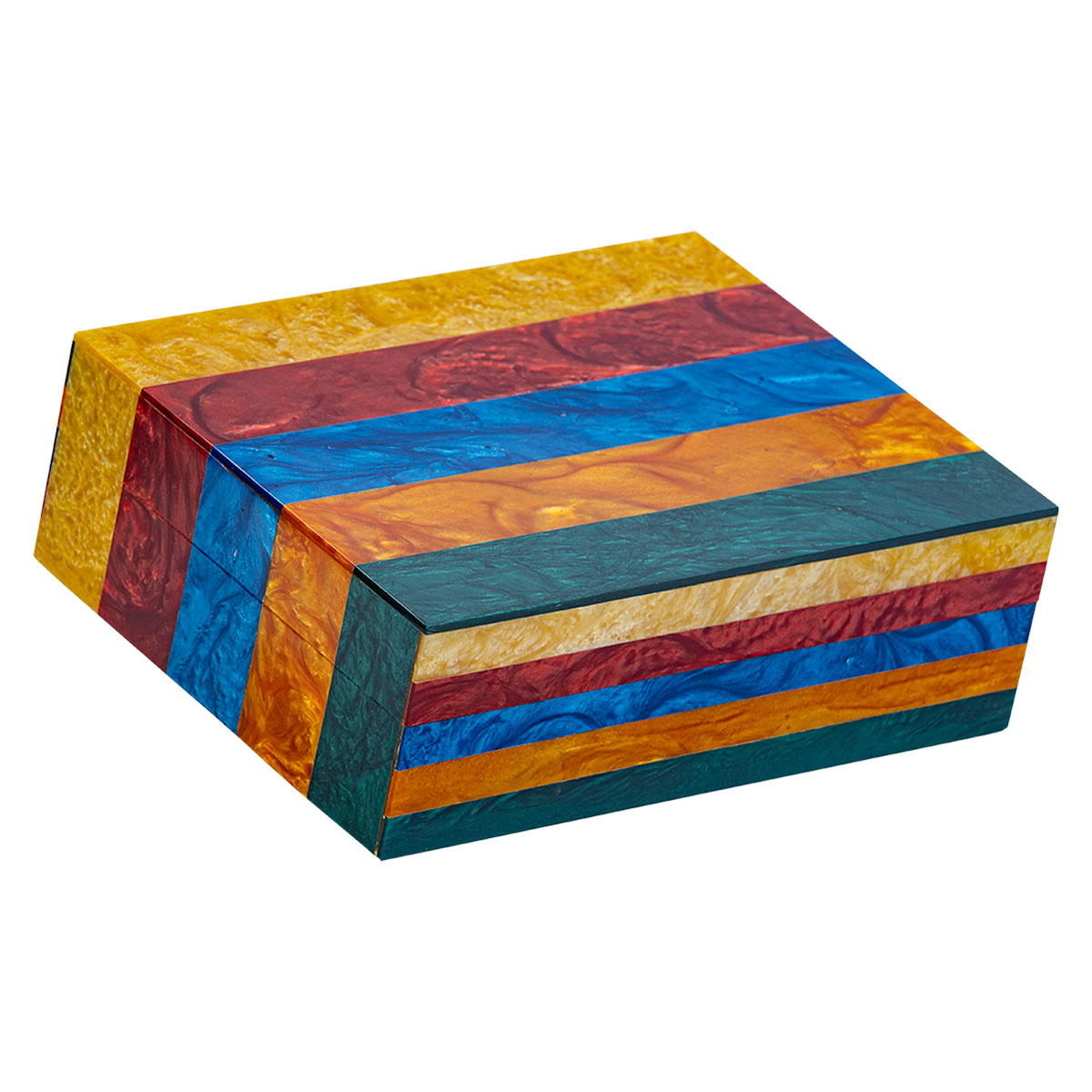 Colorful Striped Resin Boxes - Mecox Gardens