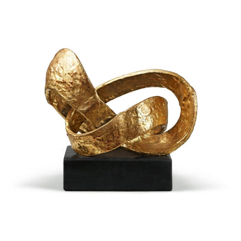 Metal and Marble Infinity Statue - Mecox Gardens