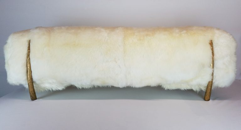Australian Sheepskin Bench - Mecox Gardens