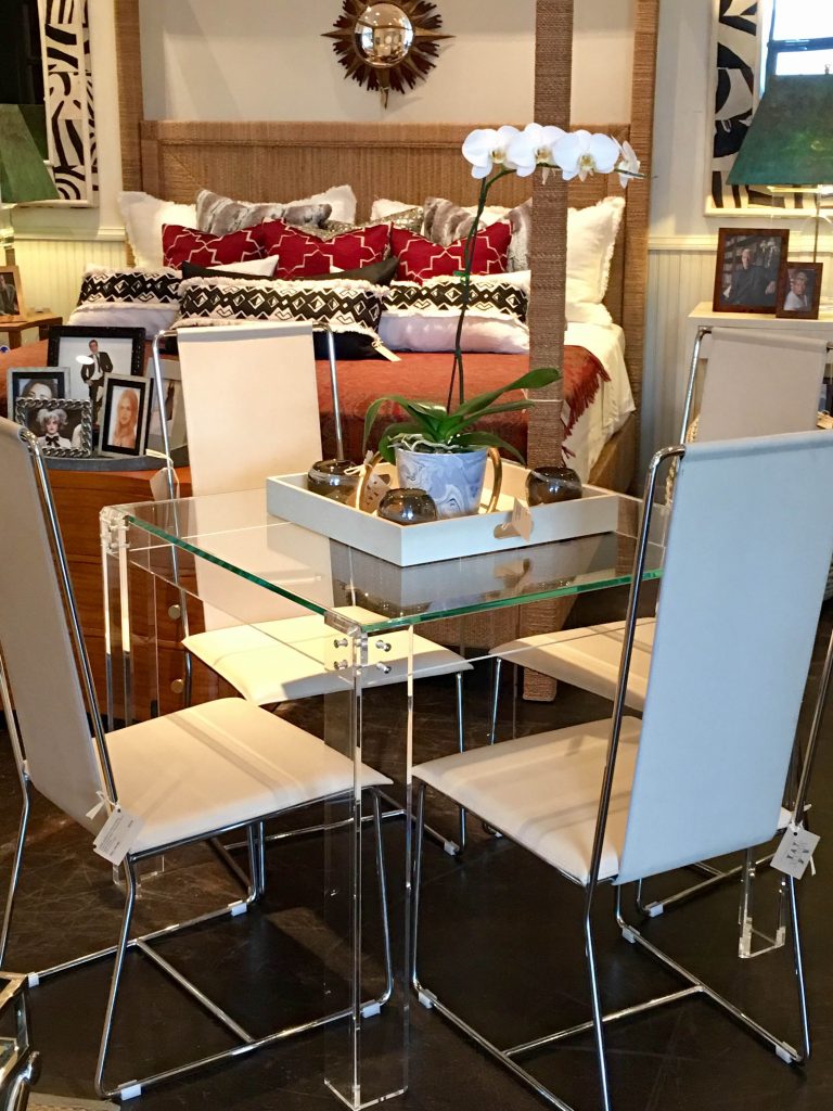 Square Acrylic Game Table - Mecox Gardens