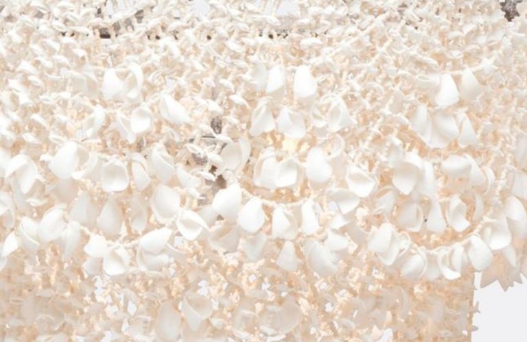 Ezra White Shell Chandelier - Mecox Gardens