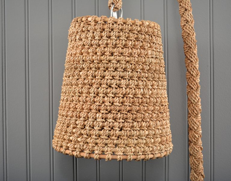 Rattan and Rope Hanging Wall Pendant - Mecox Gardens