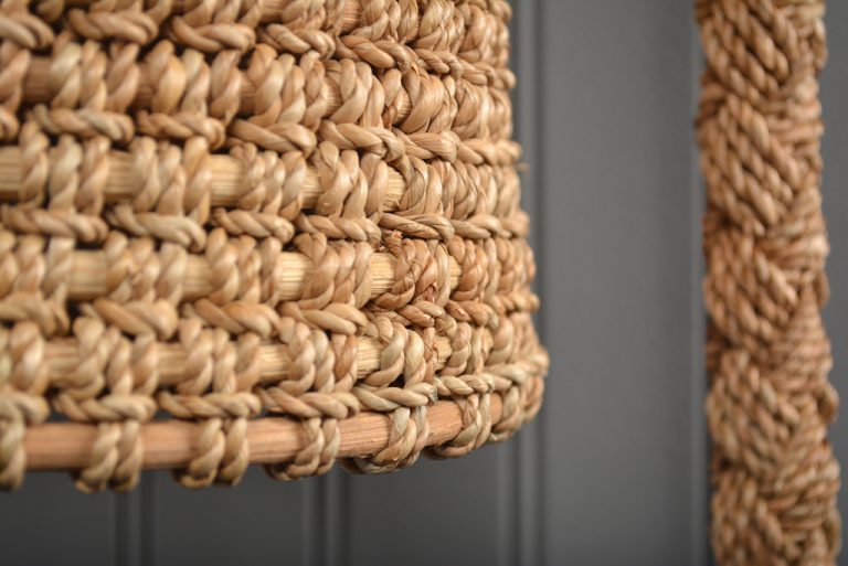 Rattan and Rope Hanging Wall Pendant - Mecox Gardens
