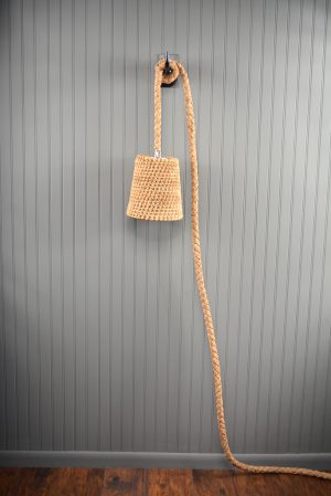 Rattan and Rope Hanging Wall Pendant - Mecox Gardens