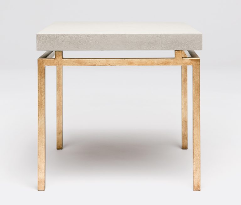 Benjie Mod Faux Shagreen Side Table - Mecox Gardens